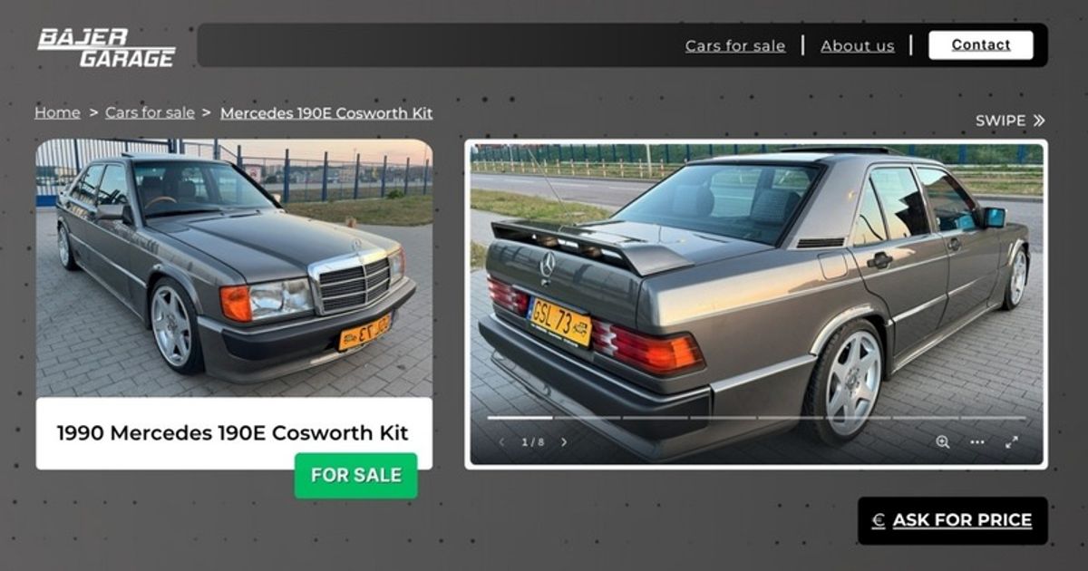 Bajer Garage | Mercedes 190E Cosworth Kit for sale